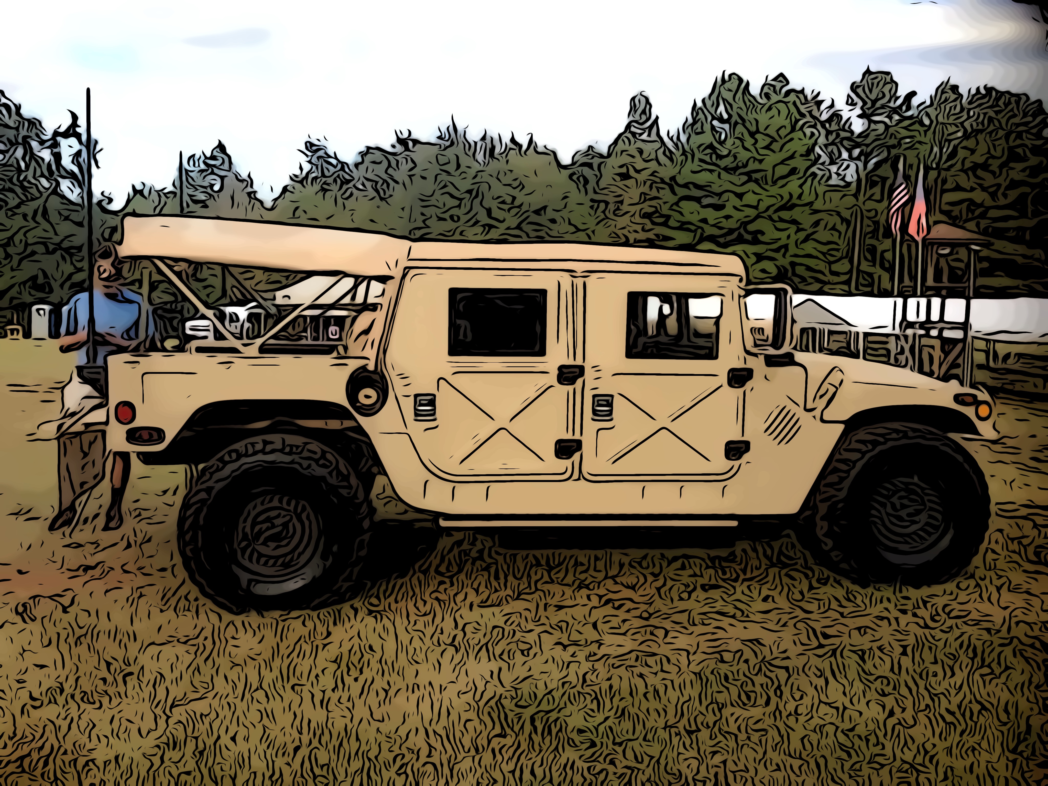 HMMWV Cartoon ⋆ Where we focus on HMMWV / HUMVEEs
